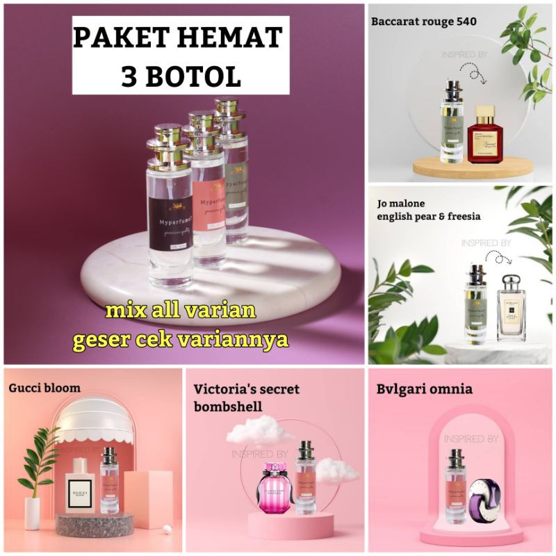 Jual PAKET 3 BOTOL (BEBAS PILIH VARIAN, TULIS DINOTE) | Shopee Indonesia