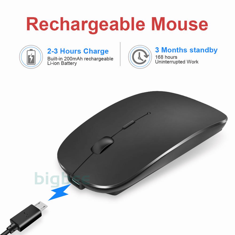 Jual ABS-Slim wireless mouse silent 4d usb 2 4ghz optical model laptop ...