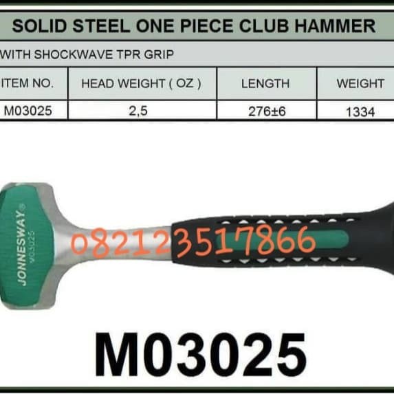 Jual JONNESWAY SOLID STEEL ONE PIECE HAMMER PALU GODAM JONESWAY ...