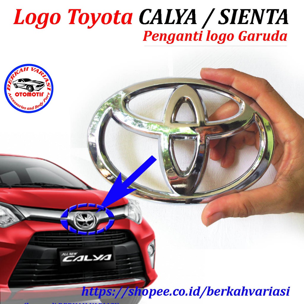 Jual Emblem Logo Toyota Pegganti logo Depan Garuda Toyota Calya ...