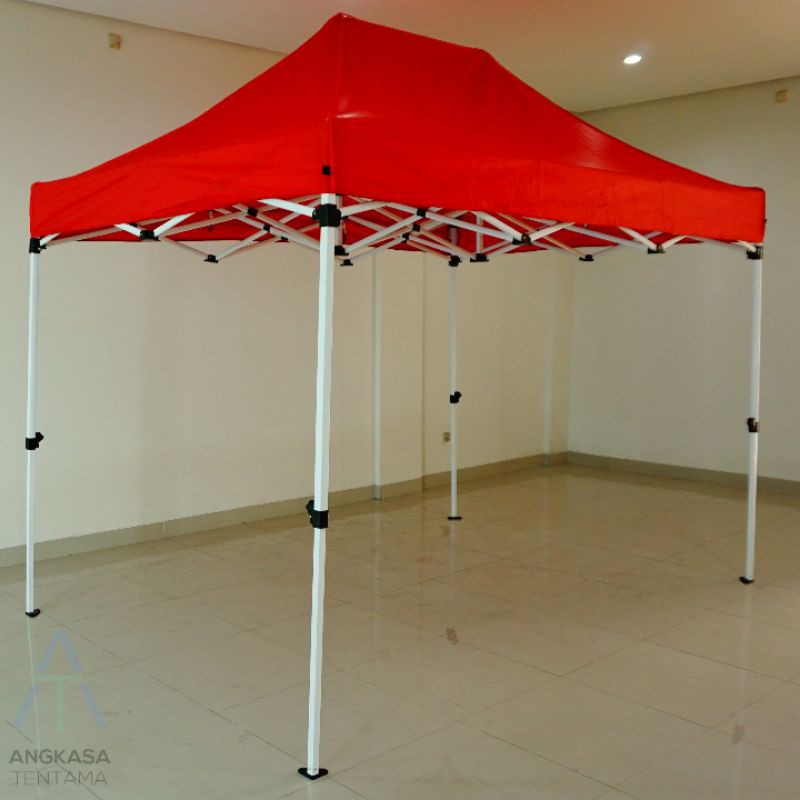 Jual Tenda Lipat Rangka Putih Portable Folding Tent 2x3 Meter | Shopee ...