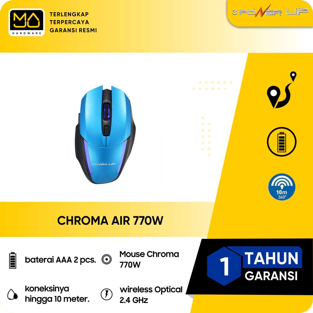 Jual MOUSE CHROMA AIR 770W 3 POWER UP | Shopee Indonesia