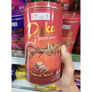 Jual Kaleng Deka Wafer Roll Choco dan Choconut 300 gram Dua Kelinci ...