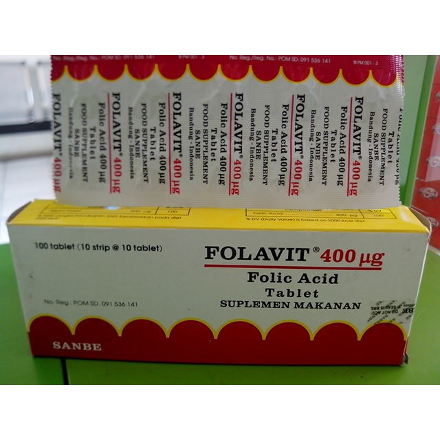 Jual Folavit 400 mcg HARGA STRIP | Shopee Indonesia