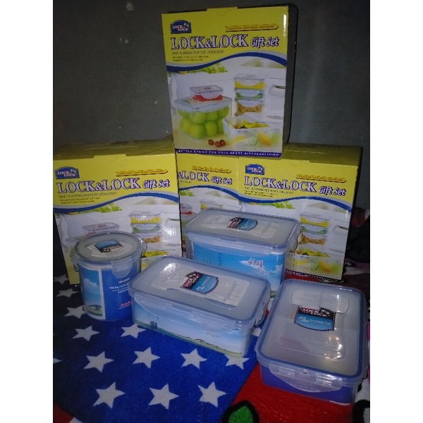 Jual Lock & Lock Lock n Lock Gift Set isi 4 pcs Food Container Harga ...