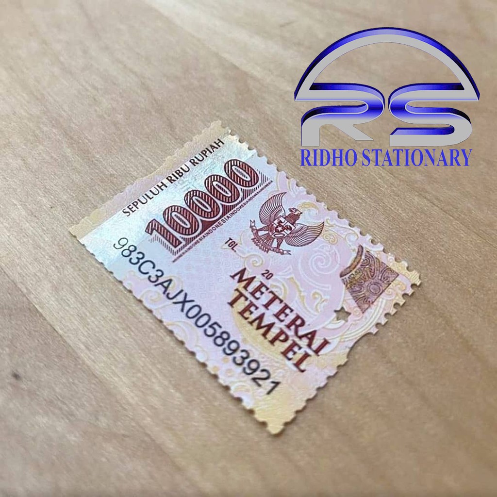 Jual Materai Tempel 10000 ASLI / Meterai 10.000 / 10rb / 10k [ECERAN] | Shopee Indonesia