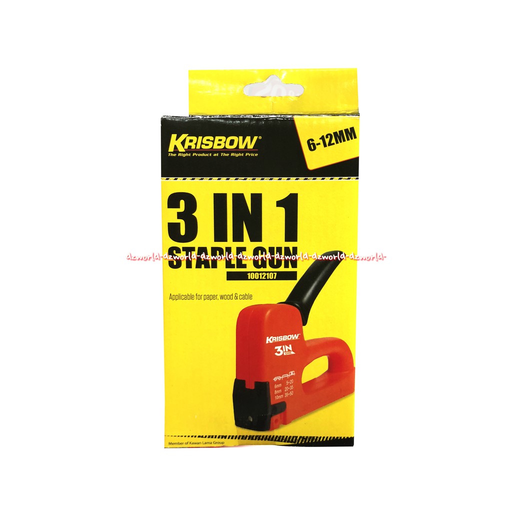 Jual Krisbow 3 In 1 Staple Gun Pistol Staples 6 12mm Ukuran Bisa ...