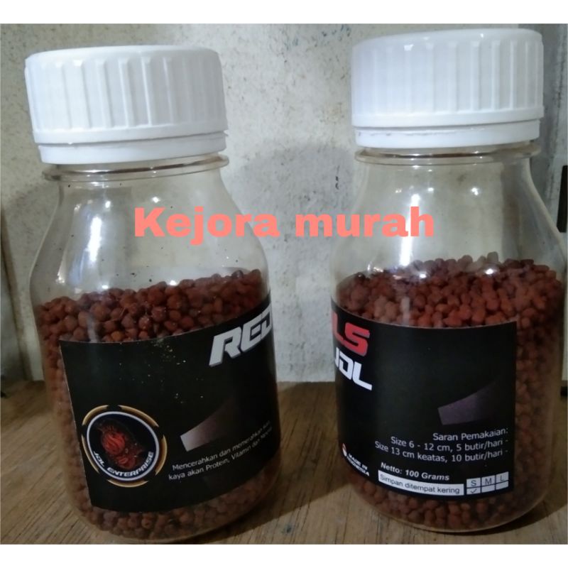 Jual Pelet ikan lohan JDL REDEVILS Red Devil 100 gram makanan pakan ...