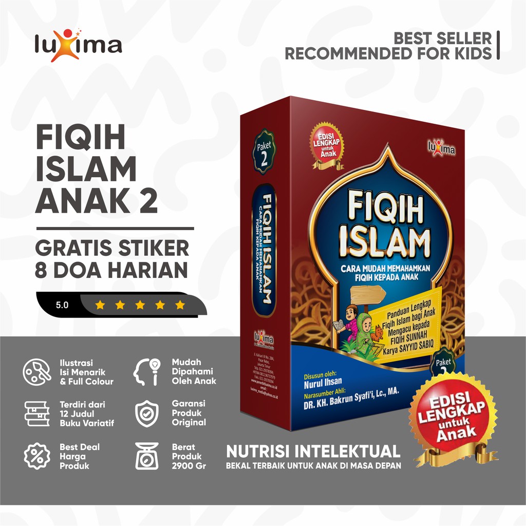 Jual [12 SERI] Fiqih Islam Untuk Anak Paket 2 - Buku Panduan Belajar ...