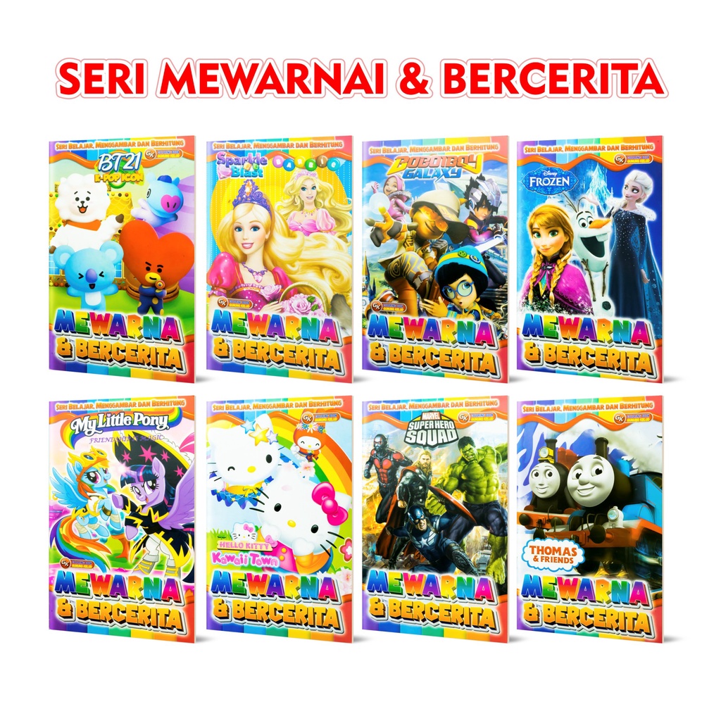 Jual Buku Anak Mewarnai Dan Bercerita Seri Belajar Menggambar Dan Berhitung | Shopee Indonesia