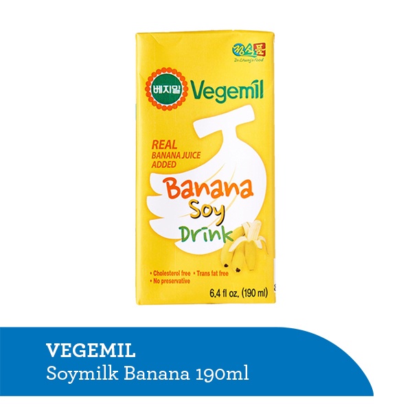 Jual Vegemil Soy Milk Banana 190 ml | Shopee Indonesia