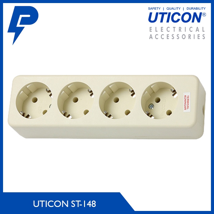Jual UTICON STOP KONTAK ARDE 4 LUBANG ST-148 | Shopee Indonesia