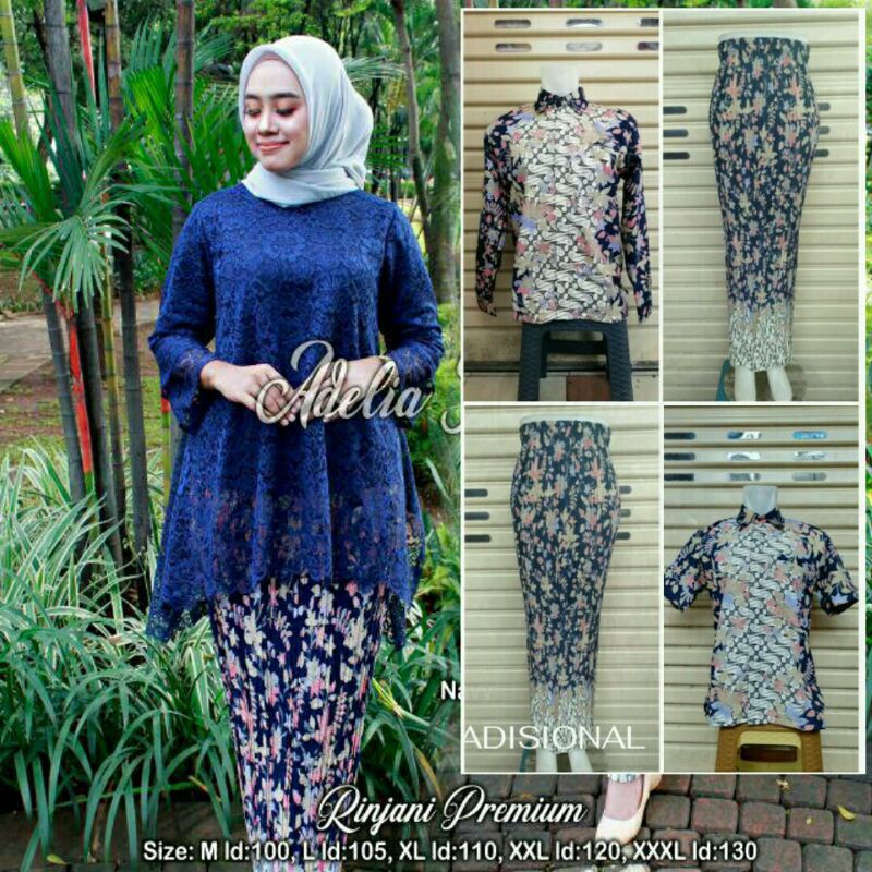 Jual COUPLE RINJANI BRUKAT / KEBAYA /KEBAYA COUPLE BATIK PRIA/ BATIK ...