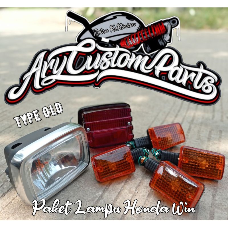 Jual lampu depan lampu sein sen riting lampu lampu belakang honda win ...