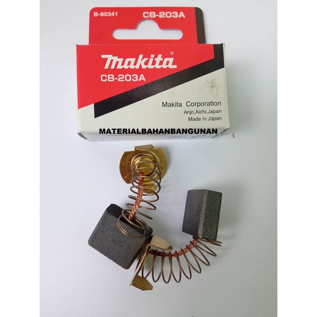 Jual ORIGINAL Sepul CB 203 A Makita Bostel Arang Kul Mesin CB-203A ORIGINAL Carbon Brush CB 203 ...