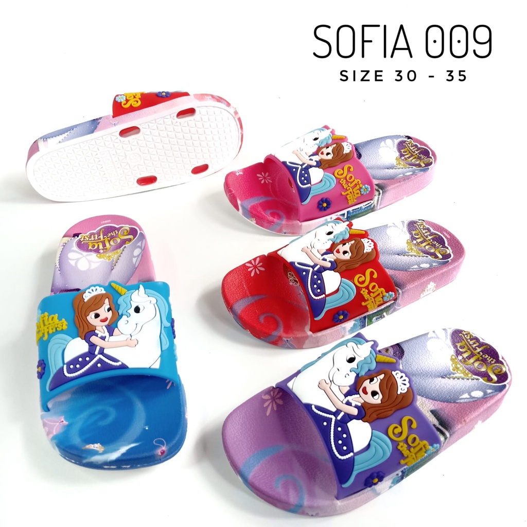 Jual Sandal Slop Anak perempuan bahan Karet Empuk Lucu SOFIAA 009 | Shopee Indonesia