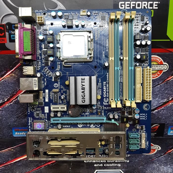 Jual Motherboard Gigabyte G41 Combo Memory DDr2 Dan DDr3 Socket LGA 775 | Shopee Indonesia
