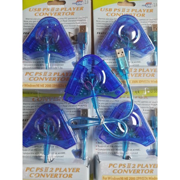 Jual konverter converter konektor stik stick controller PS 2 3 PS2 PS3 ...