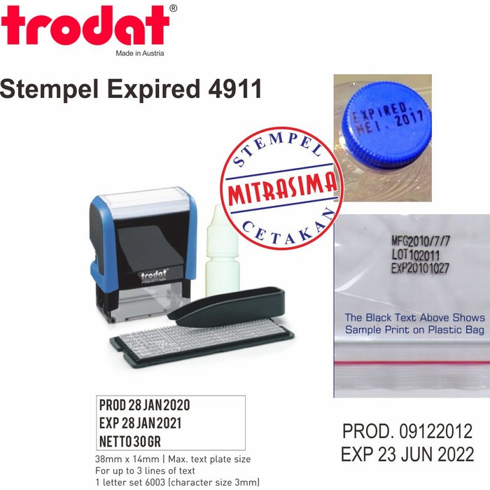 Jual Stempel EXPIRED dengan kode produksi atau format lain yang ...