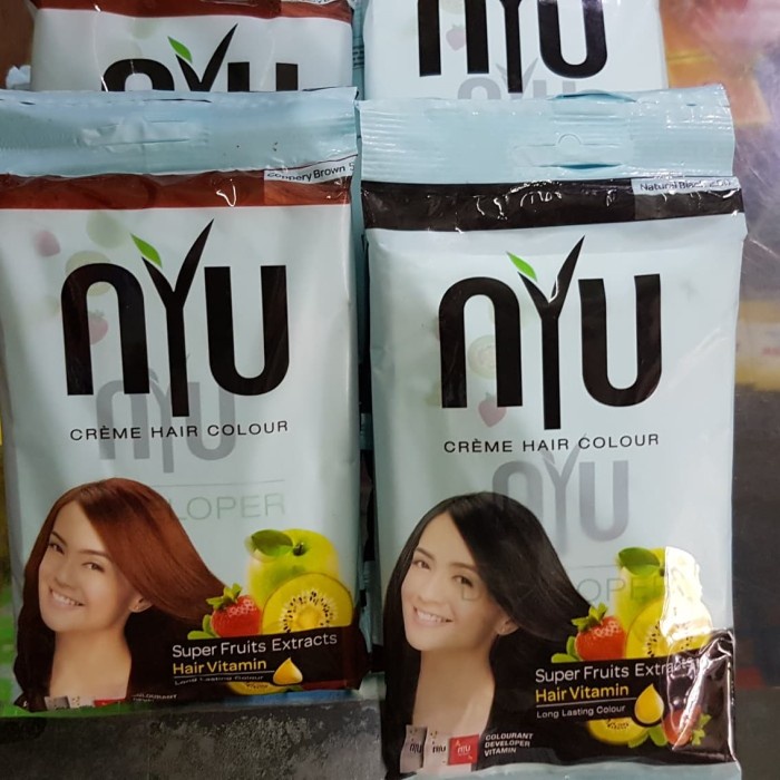 Jual gt2011y Nyu Semir Rambut Sachet - Natural Brown Cz20Z1C | Shopee ...