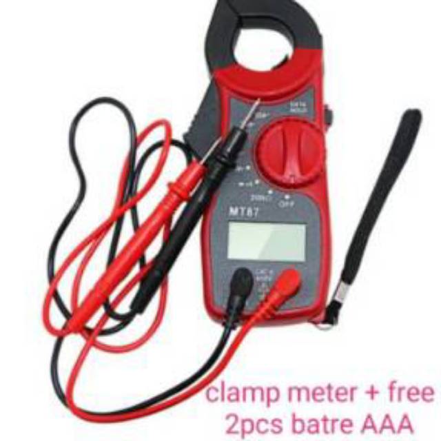 Jual clamp meter tang ampere MT-87 MT87 MT 87 amper + batre tinggal ...