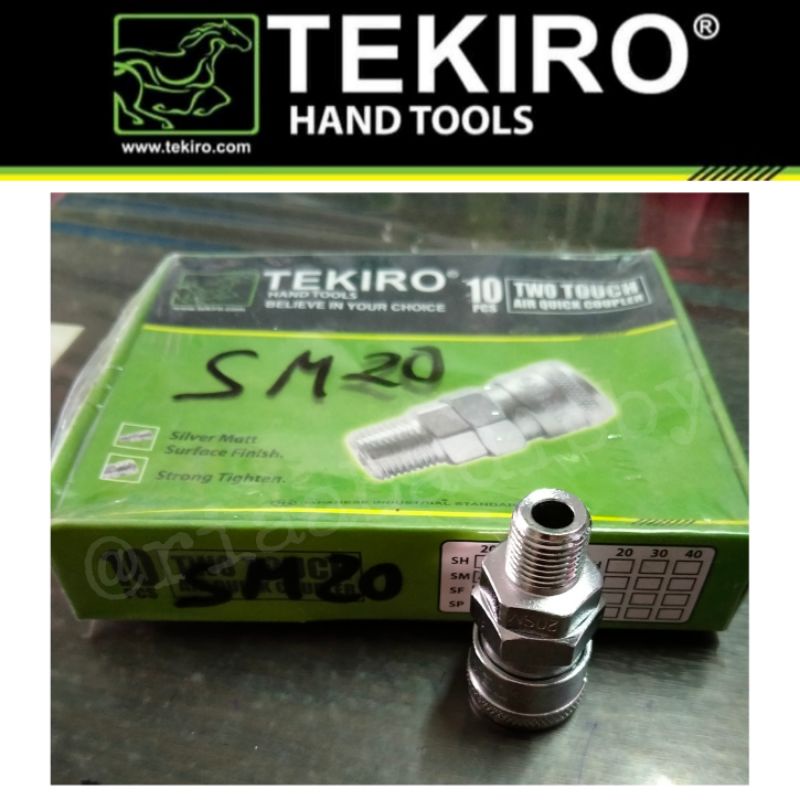 Jual AIR QUICK COUPLER TWO TOUCH SM 20 NEPEL SAMBUNGAN TEKIRO SM 20 ECERAN | Shopee Indonesia