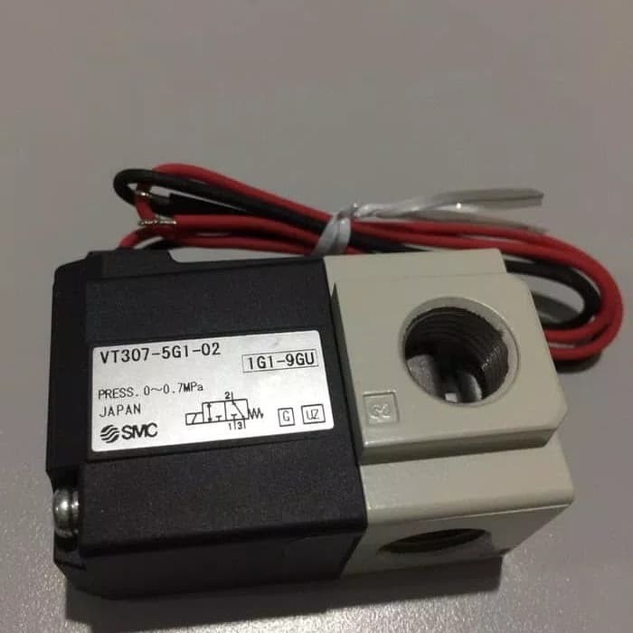 Jual Solenoid valve smc 3/2 Type : VT 307-4G1-02 (24dc) japan | Shopee ...