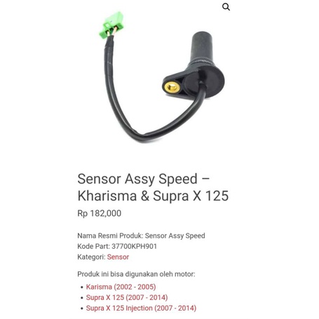 Jual Sensor Assy Speed Honda Karisma 2002-2005 & Supra X125 2007-2014 ...