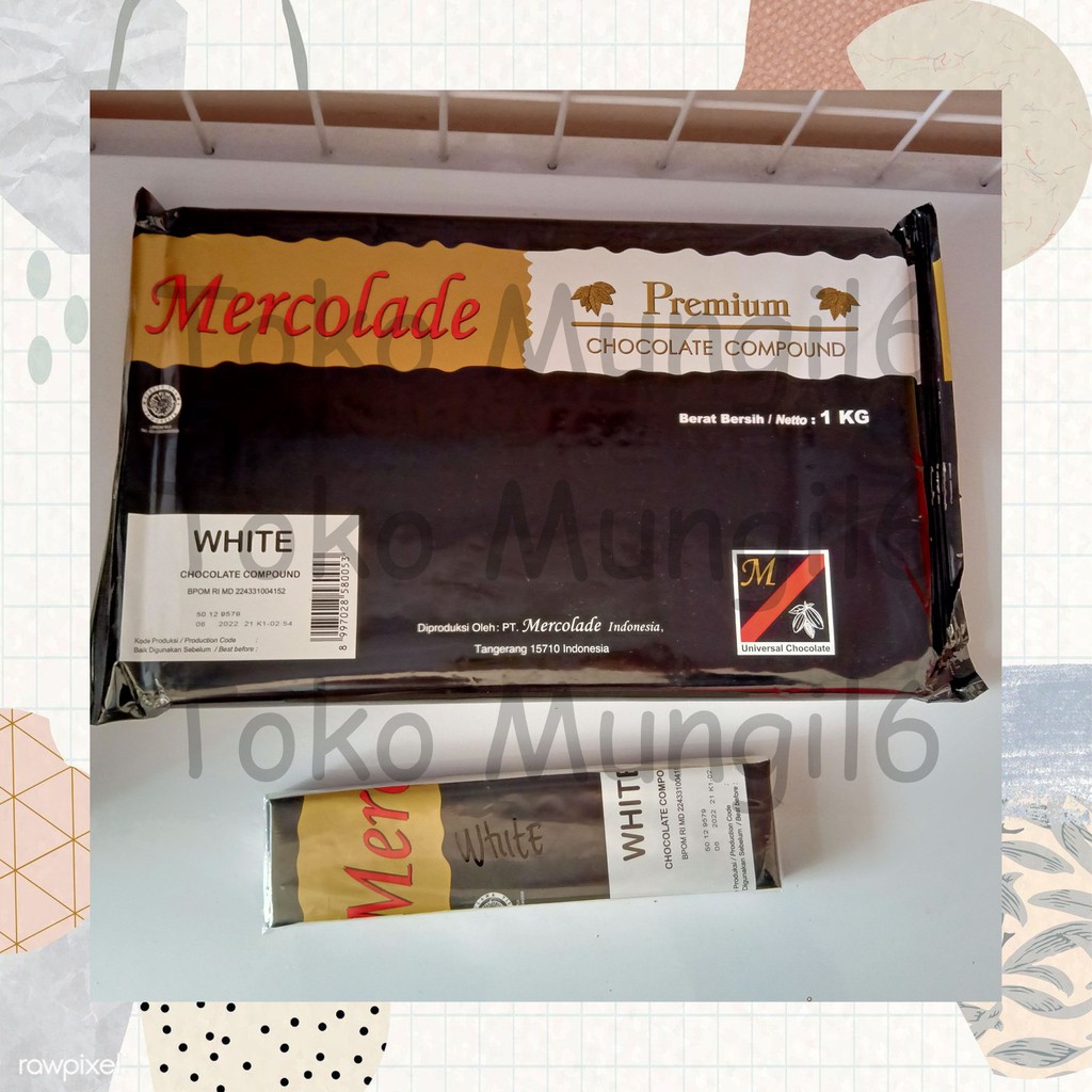 Jual Mercolade Premium White / Coklat Batang Mercolade Premium 1 Kg ...