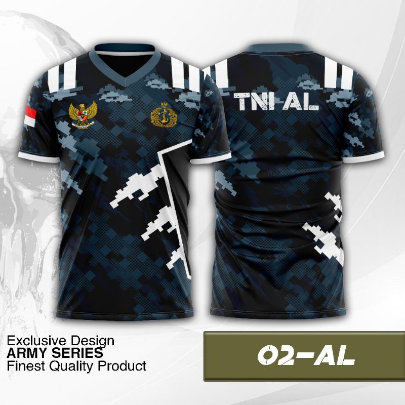 Jual Baju Kaos Jersey TNI AD AL AU FullPrint Printing Custom Premium Militer Tentara TERLARIS ...