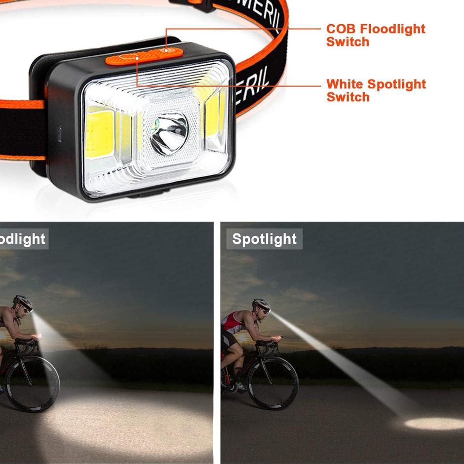 Jual Torch Senter kepala LED menyoroti lampu kerja Ekstra cerah dan ...