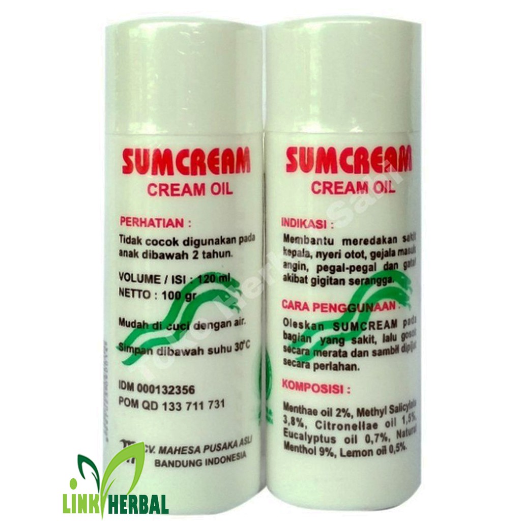 Jual SUMCREAM Cream Oil 120 ml ORIGINAL | Shopee Indonesia