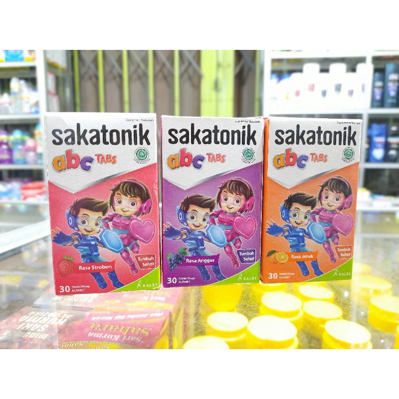 Jual SAKATONIK ABC TABLET HISAP // MULTIVITAMIN ANAK | Shopee Indonesia