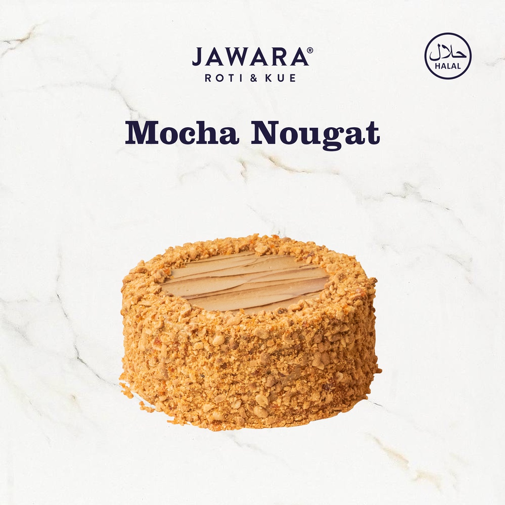 Jual Mocha Nougat Cake | Jawara Roti & Kue | 20 cm | Kue Ulang Tahun ...