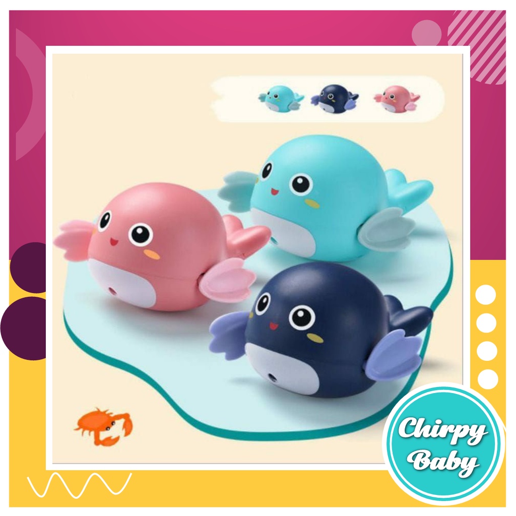 Jual A33 * Mainan mandi bayi ikan paus berenang tanpa baterai ...