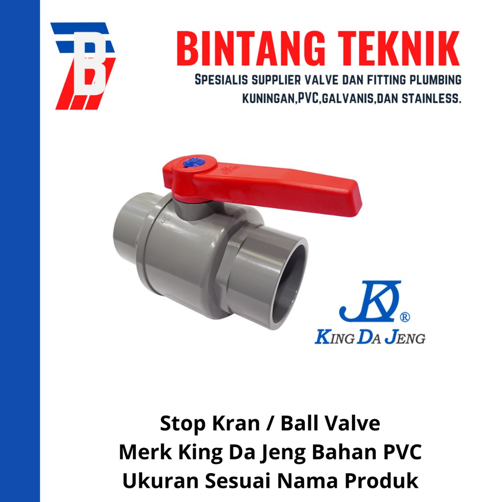 Jual Ball Valve / Stop Kran 4" inch PVC KDJ | Shopee Indonesia