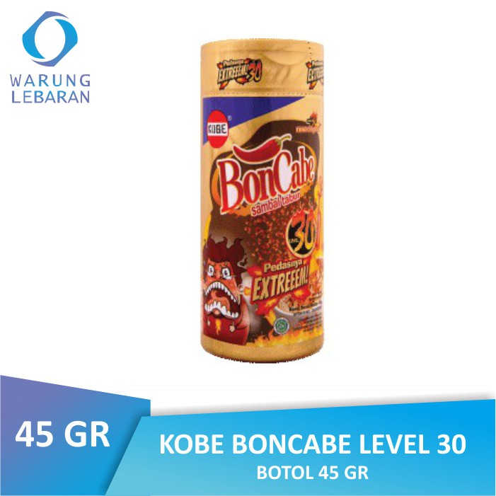 Jual BONCABE Sambal Tabur Kobe Level 30 Original BOTOL Bon Cabe ...