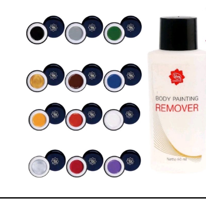 Jual viva body painting n viva remover body painting 60ml | Shopee ...