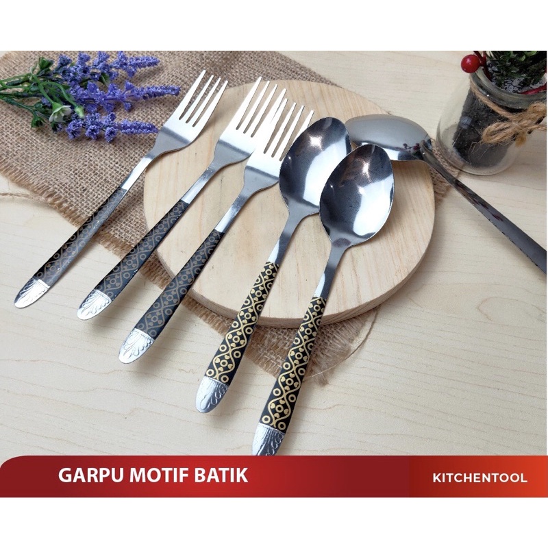 Jual Sendok Makan Besi Motip Batik | Shopee Indonesia