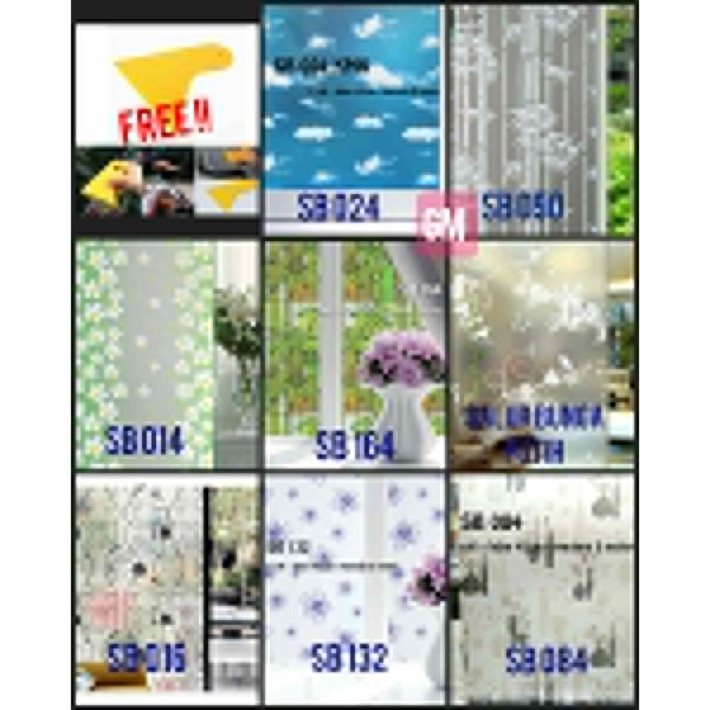 Jual V9 - STICKER WINDOW WALLSTICKER JENDELA KACA STICKER KACA FILM ...