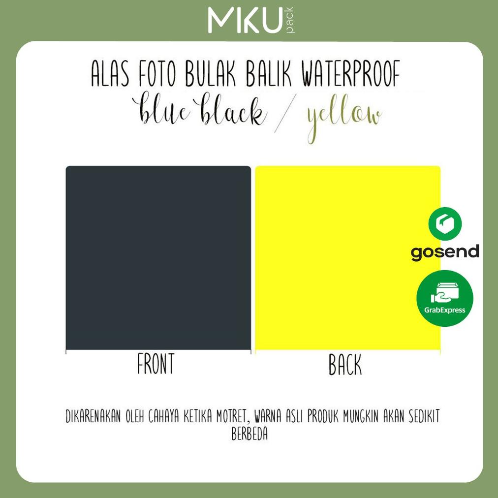 Jual Alas Foto Polos Background Backdrop Studio Waterproof - Biru Hitam ...