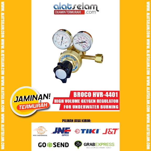 Jual Broco HVR-4401 High Volume Oxygen Regulator for Underwater Burning ...