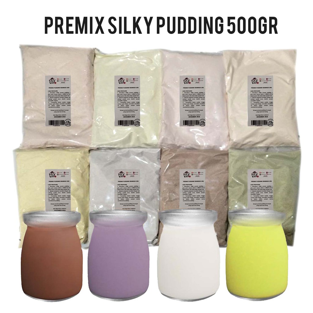 Jual PREMIX SILKY PUDDING 500GR BUBUK SOFT PUDING MELON BUBBLE GUM ...