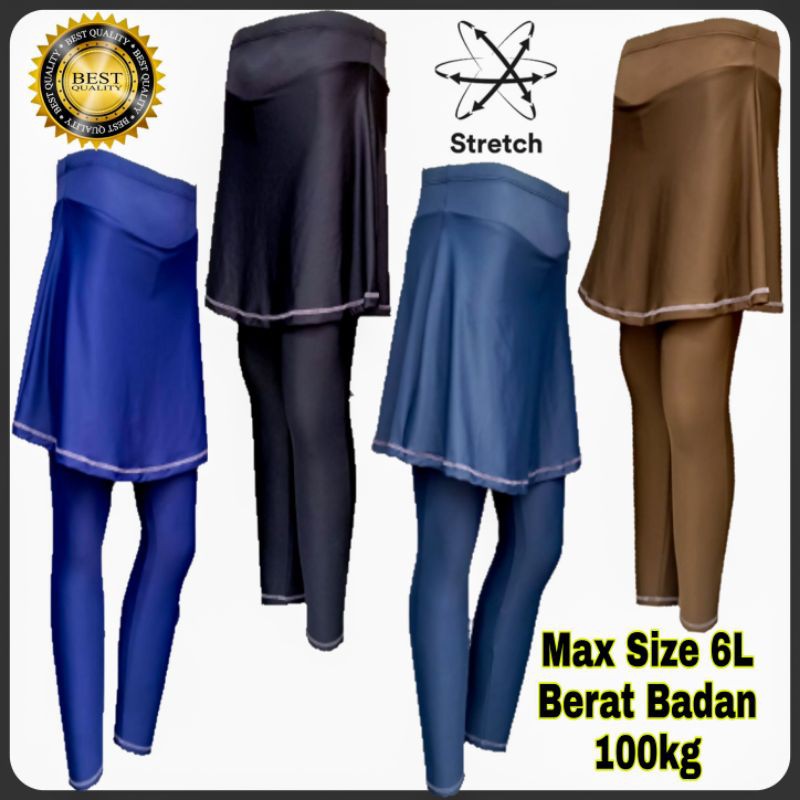 Jual CELANA LEGGING ROK WANITA SPORTY LEGGING SKIRT ROK FLARE SPANDEX ...