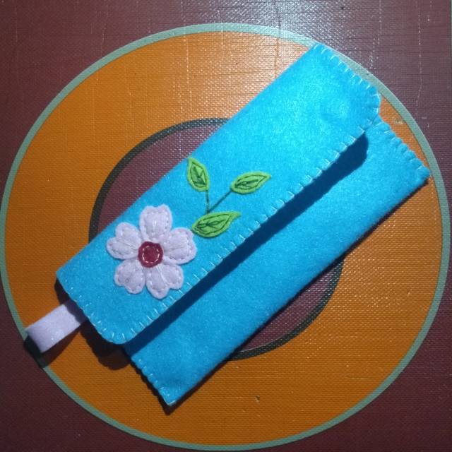 Jual Dompet Flanel Motif Bunga (Handsmade) | Shopee Indonesia