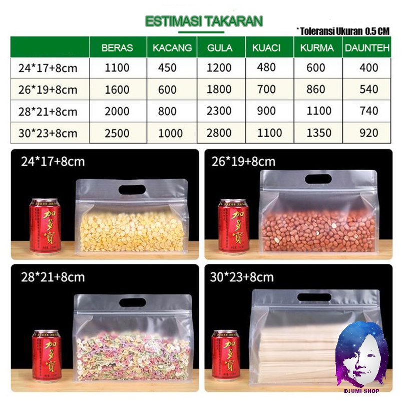 Jual 10 PCS Kemasan Plastik Klip ziplock Buram | standing pouch | Klip ...