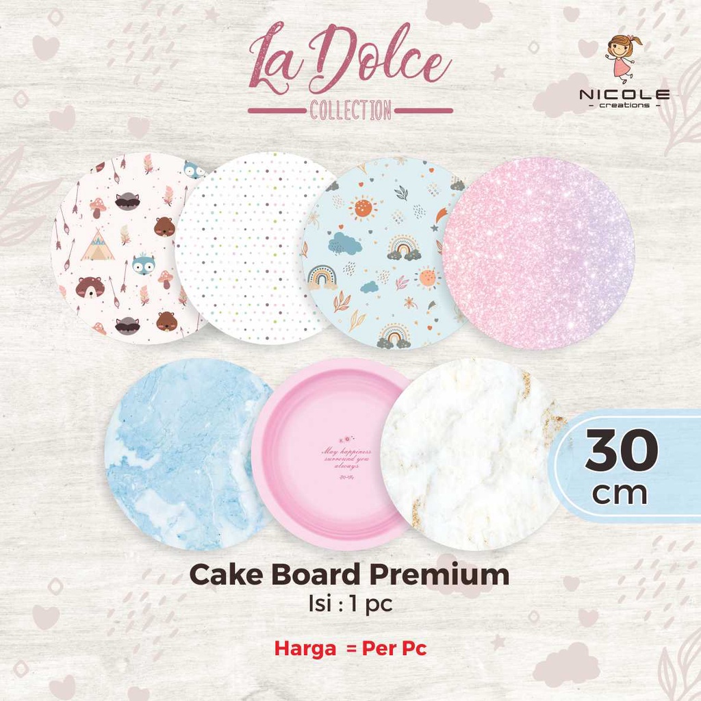Jual Cake Board/Tatakan Kue/Alas Kue/Bottom Cake Premium Series La ...