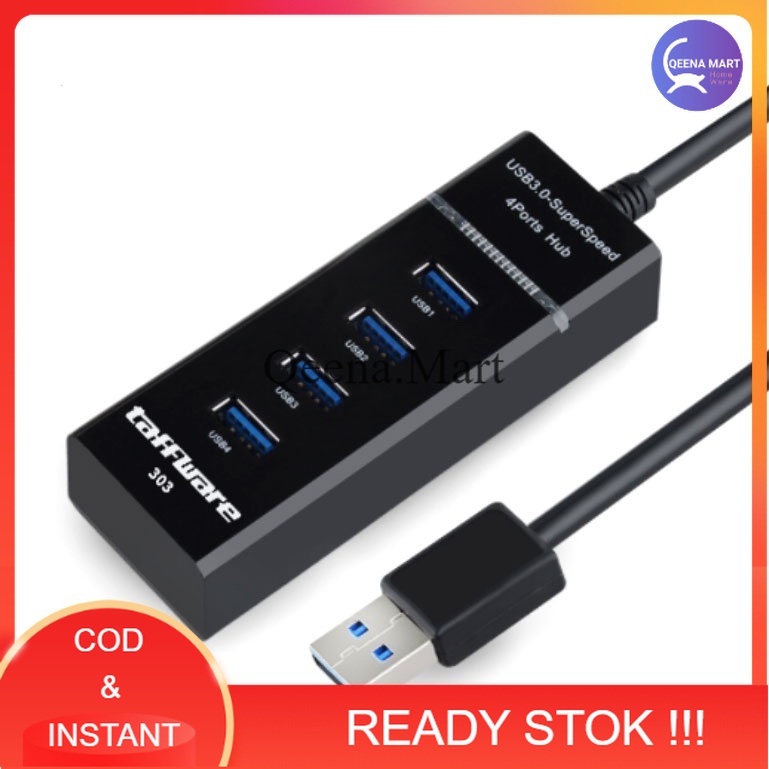 Jual High Speed 4 Ports USB HUB 3.0 Adapter 5Gbps for Laptop PC / Notebook / Computer - 303 ...