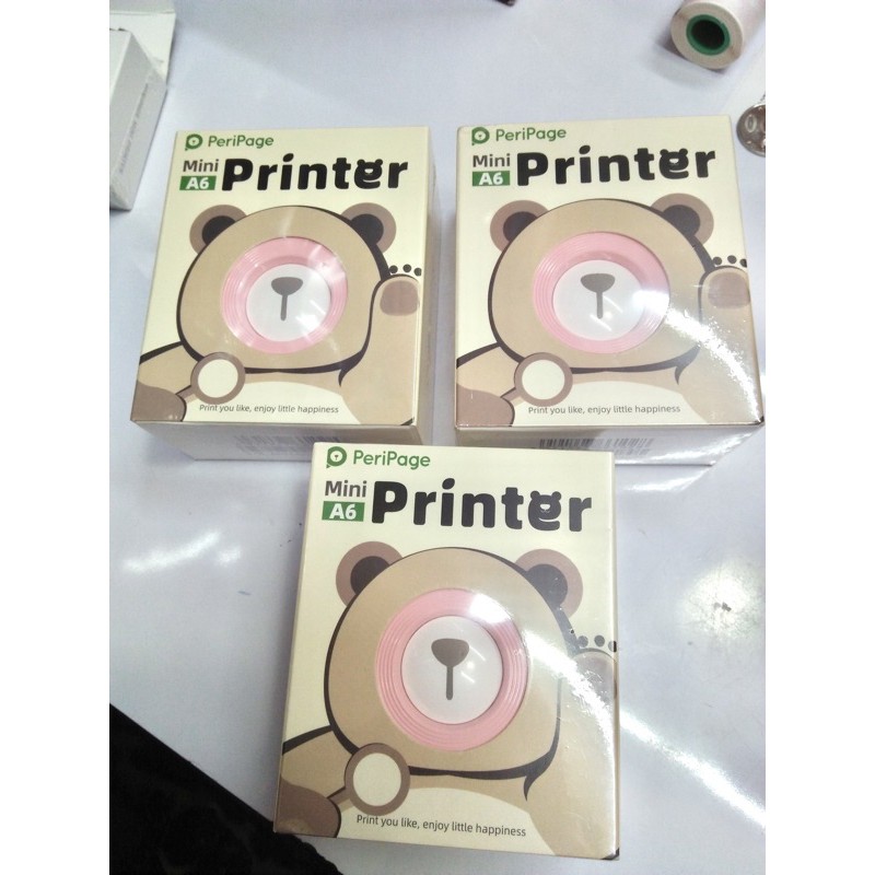 Jual PERIPAGE mini printer thermal printer a6 pink NEW!! | Shopee Indonesia