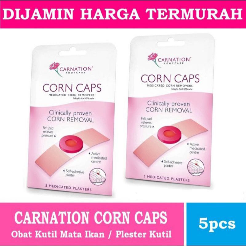 Jual Carnation Corn Caps / Obat Kutil Mata Ikan / Plester Kutil 5s ...